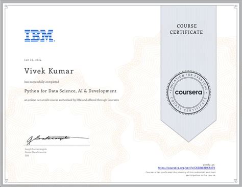 vivek kumar on linkedin python datascience ai certificationachievement