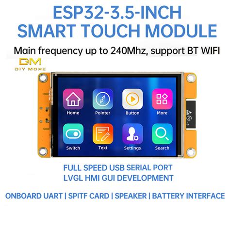 Diymore Esp32 Wifi Bt โมดูลบอร์ดพัฒนา 35 นิ้ว St7796u ไดรฟ์ 320 480