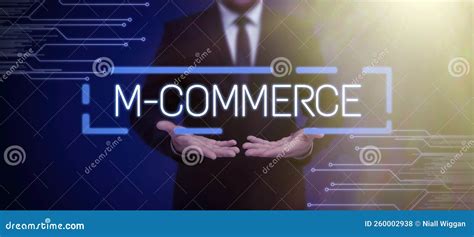 Text Caption Presenting M Commerce Business Overview Commercial Transactions Conducted