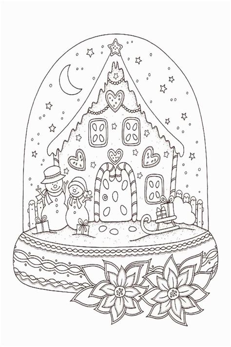 Snow Globe Coloring Sheets