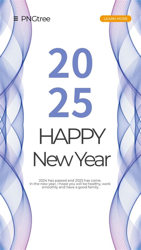 Unique Happy New Year 2025 Banner Template Edit Online Seapik