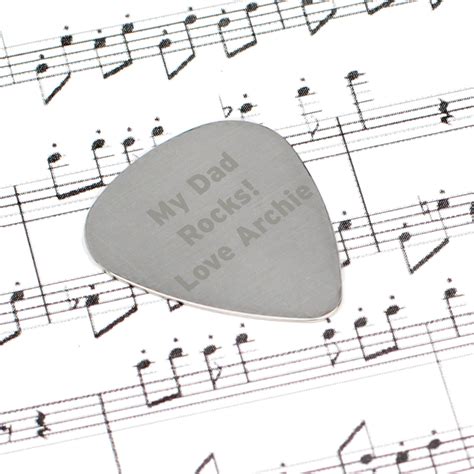 Personalised Silver Plectrum Foryou Ie