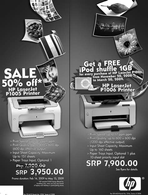 Hp Laserjet P1005 And Laserjet P1006 Promo Villman Computers