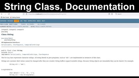 Java Documentation, String Class - AP Computer - One News Page VIDEO
