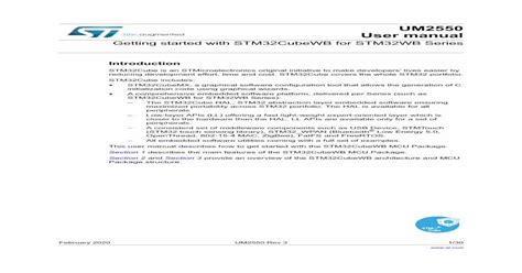 Pdf Um2550 User Manual Stmicroelectronics€¦ · User Manual Getting