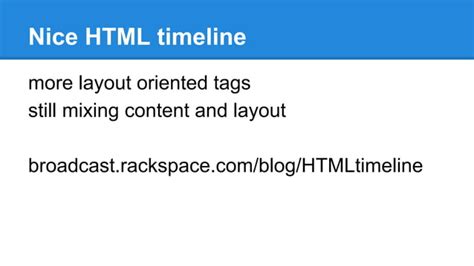 Separating Content And Layout Html Css And Some Web History Pdf Web Design And Html Internet