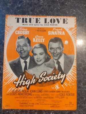 Vintage Original Sheet Music 1956 True Love High Society Ebay