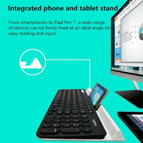 Logitech K Multi Device Bluetooth Unifying Dual Mode Wireless Keyboard With Stand Buy