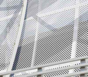 Decorative Perforated Sheet Metal Application Facade Cladding Balustrade