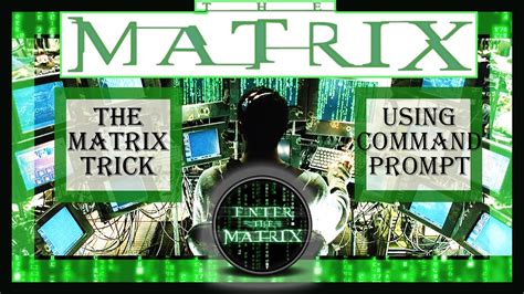 The Matrix Trick Using ⌨ Command Prompt 💻 Matrix Movie Computer Trick