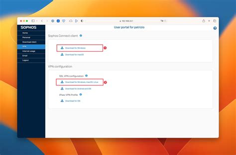 Install Sophos SSL VPN Client Windows SFOS Avanet
