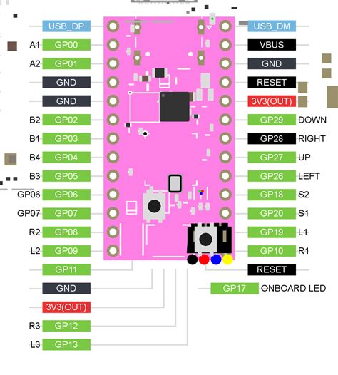 Microcontroller Board Wiring GP2040 CE