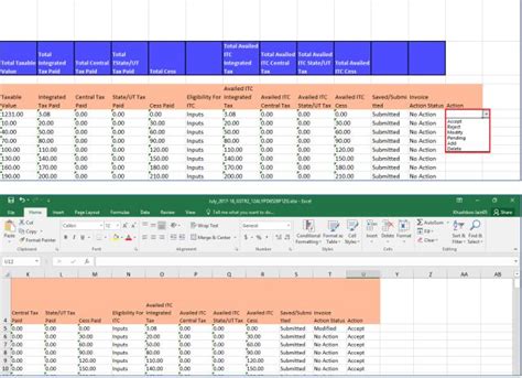 Export To Excel Feature In Returns Offline Tool