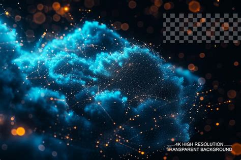 Abstract Cloud Computing Structure The Data Transfer Concept On