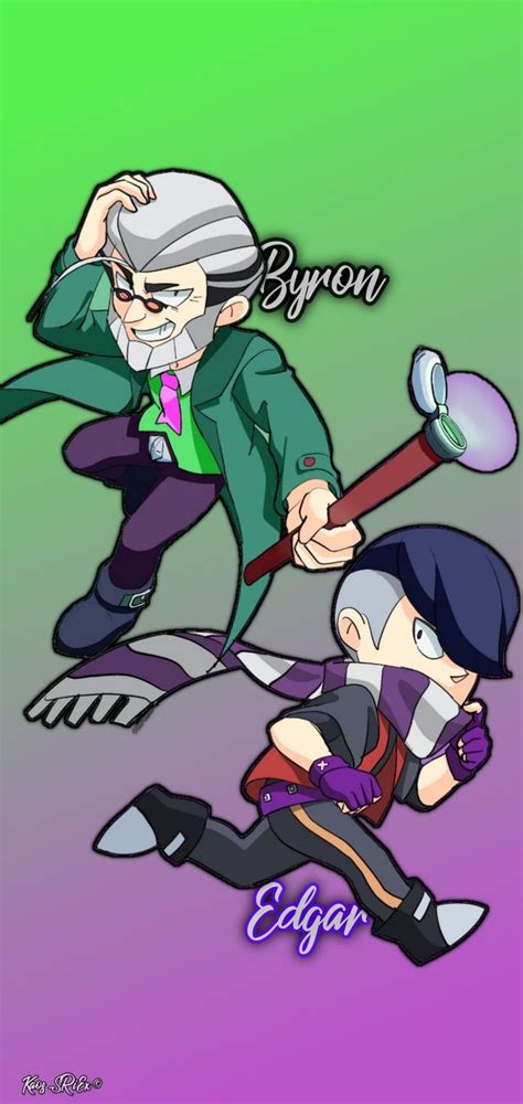 Byron And Edgar Wallpaper Brawl Stars Dibujos Divertidos Fondo De