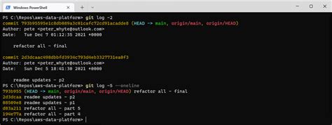 Git Log Show In One Line Oneline Mssql Dba Blog