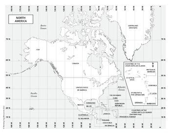 America Map Latitude