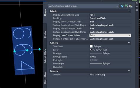 contour label single too wide autodesk community