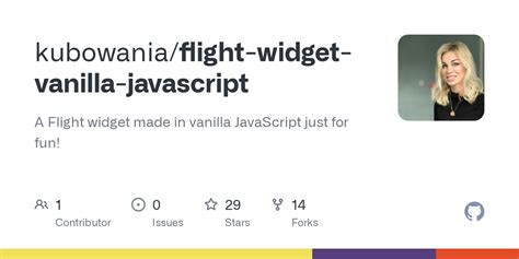 Github Kubowaniaflight Widget Vanilla Javascript A Flight Widget Made In Vanilla Javascript