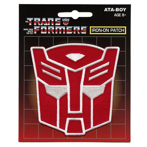 Transformers Red Helmet Insignia Patch Autobots Leader Optimus Prime
