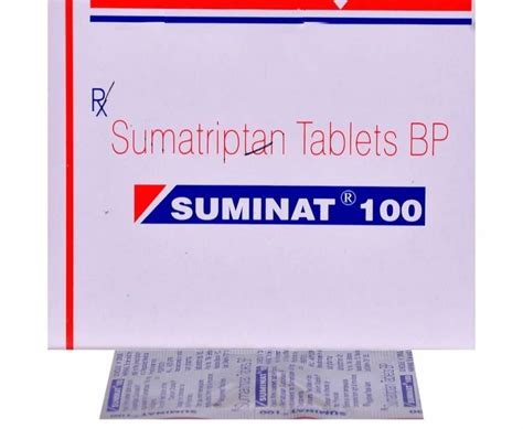 100mg Suminat Sumatriptan Tablet At ₹ 230strip Sumatriptan Tablet In
