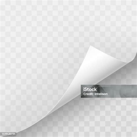 현실적인 말린 종이 모서리 세트 모형 페이지 가장자리 컬과 구부러진 종이 컬리 페이지 코너 A4 그림자와 3d 페이지 컬 주식