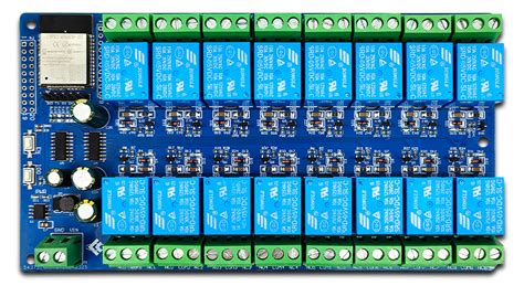 DC5V Power Supply ESP32 16 Channel Relay Module Development Chinalctech