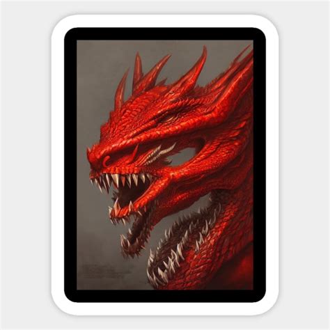Uruloki Red Dragon Red Dragon Sticker Teepublic