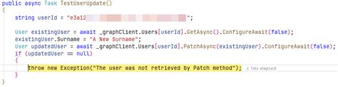 Client Bug Graphclientusers Userid Patchasync Does Not Return