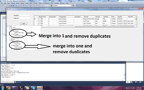 how to remove duplicate nodes from treeview and merge its item to