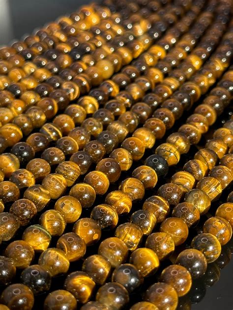 მძივების და ძაფების მაღაზია • ფერადი ვეფხვისთვალი ბუნებრივიქვა ზოდიაქო 8 მმ • 16₾ ერთი ცალი