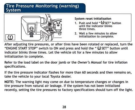 Reset Tpms Forum Toyota Lexus And Off Road Community Discussions