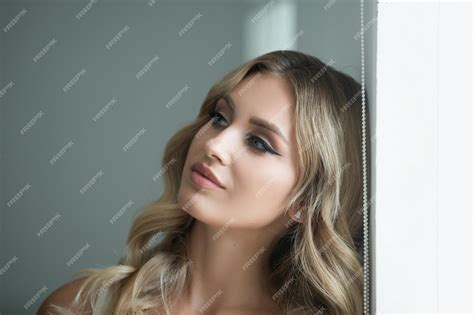 Premium Photo Portrait Of Beautiful Young Woman Sensual Beauty Female