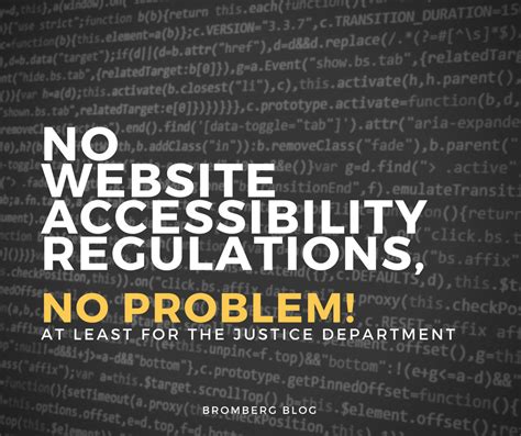 No Website Accessibility Regulations No Problem Bromberg Associates