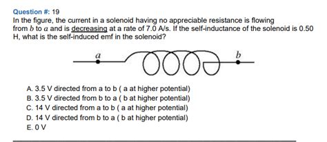 Solved Question In The Figure The Current In A Chegg