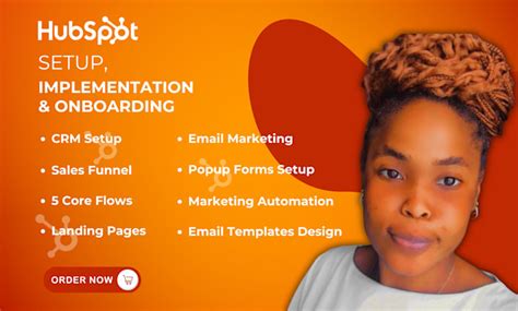 set up hubspot crm landing page automation workflows and sales