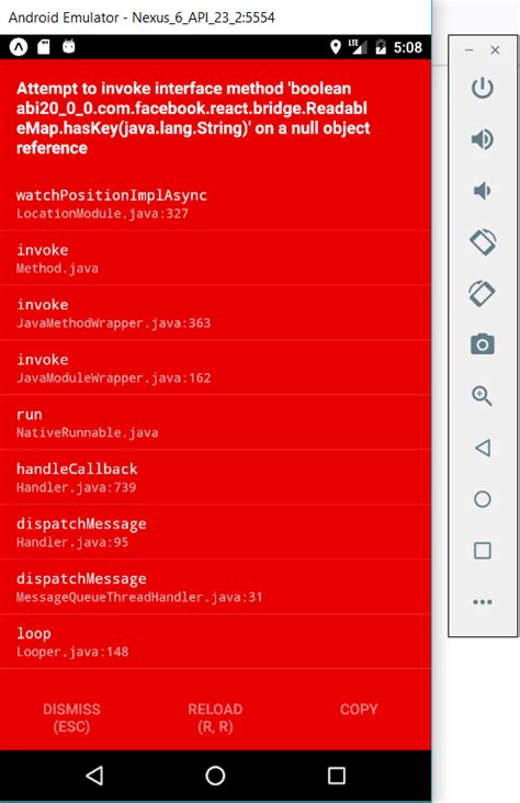 Javascript React Native Expo Project Error With Geolocation Or Mapview On Android Stack Overflow