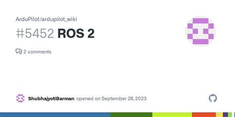 Ros 2 · Issue 5452 · Ardupilotardupilotwiki · Github