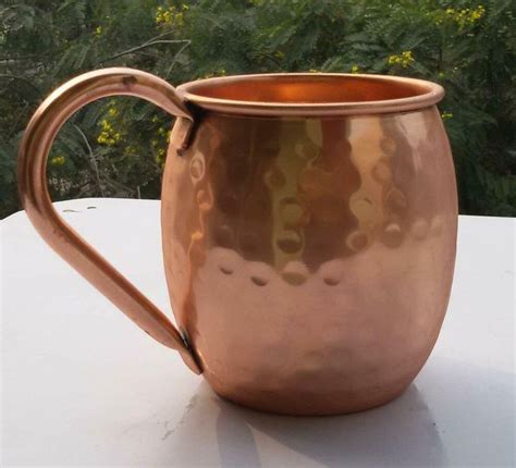 Authentic Handcrafted 100 Pure Copper Solid Moscow Mules Mug Cup 24 Oz