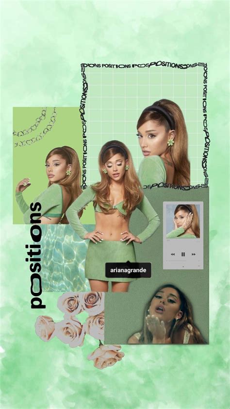Download Ariana Grande Positions Collage Wallpaper