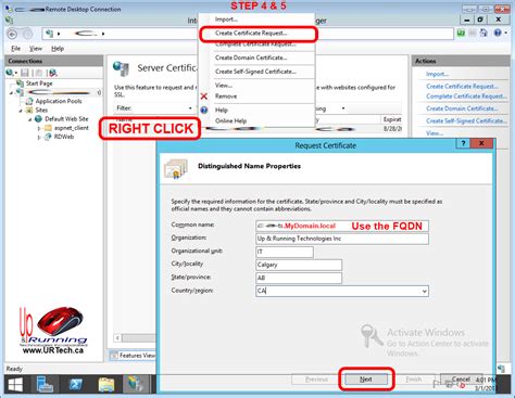 Solved How To Source And Install A Certificate For Server 2012 Rdweb Site Or Any Other Iis 8
