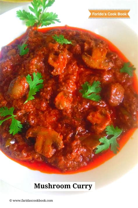 Mushroom Gravy Mushroom Masala Recipe Mushroom Curry Mushroom
