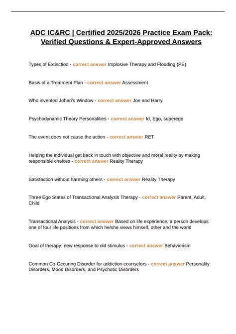 Adc Icandrc Questions And Answers 20252026 Package Deal Stuvia Us