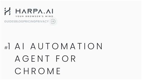 HARPA AI Homepage Image