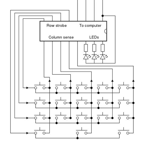 Keyboard Layout Circuit Diagram Keyboard Tombol Labeled F1 F