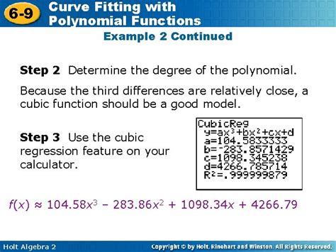 Curve Fitting With Curving Fitting 6 9 Polynomial