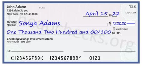 How To Write A Check For 1200 Dollars Cheap Checks