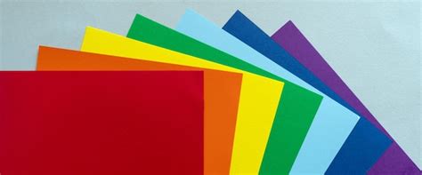Premium Photo Sheets Of Multi Colored Paper Colors Of Rainbow Lgbt Community Symbol