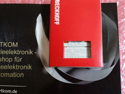 Beckhoff Channel Analog Input Terminal MA KL Andre Ertel ANERTKOM Industrial