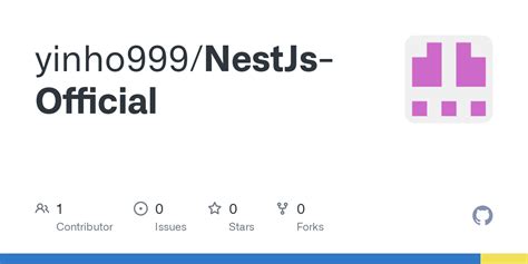 GitHub Yinho999 NestJs Official